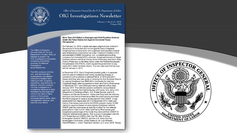 Office of Inspector General - U.S. Department of Labor