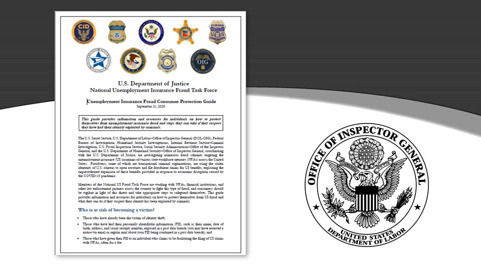 Office Of Inspector General Us Department Of Labor